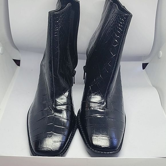 Gibson Latimer | Shoes | Gibson Latimervina Leather Croc Embossed Block ...